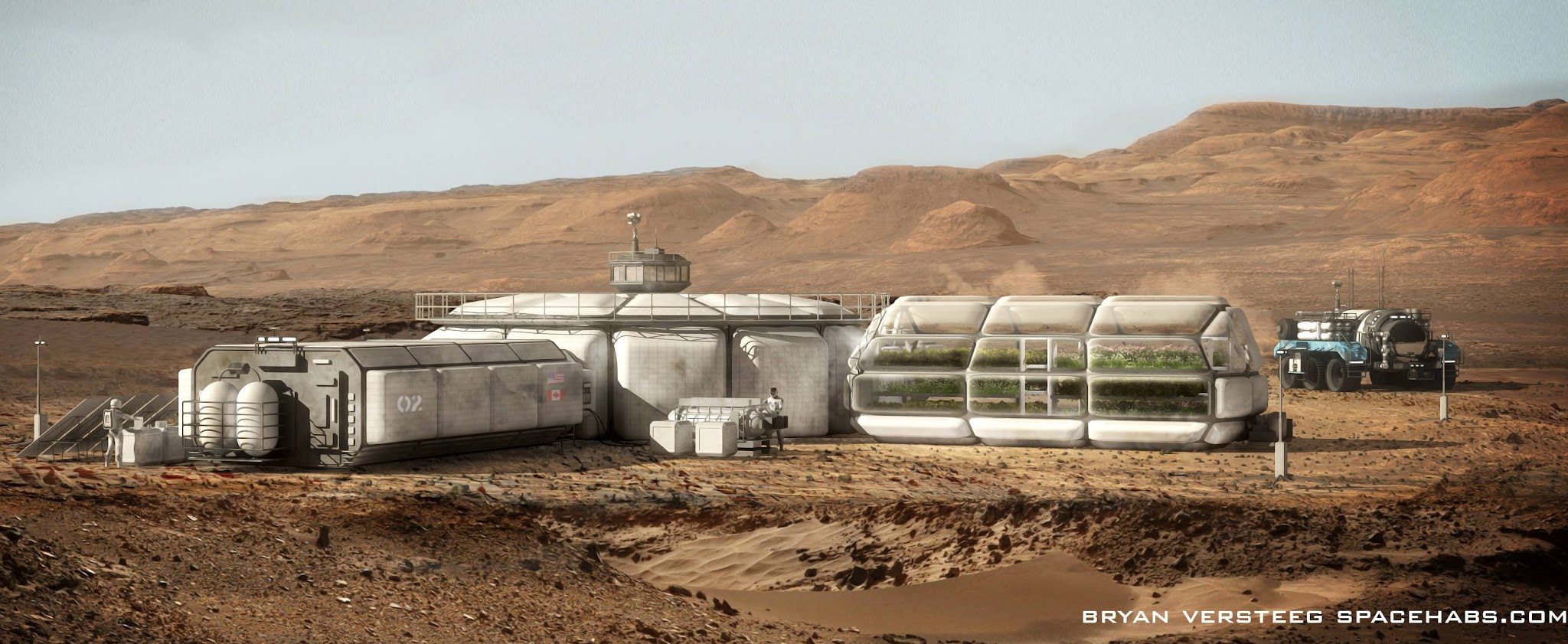 Mars base by Bryan Versteeg | human Mars