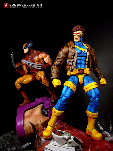 Loosecollector Custom Figures Archive: Jim Lee style Cyclops (brown jacket)