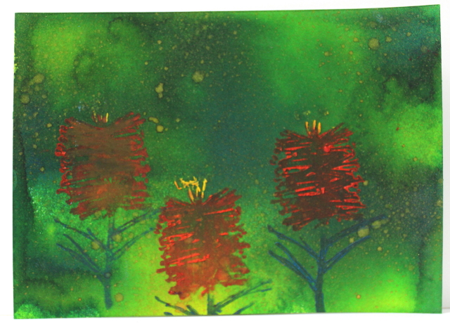 ANNETTE IN OZ: Pastel (wax or crayon) Stamping How Too / Tipnique Tuesday