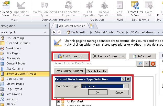 Matt's SharePoint Blog: SharePoint 2010 External Content Type & External List