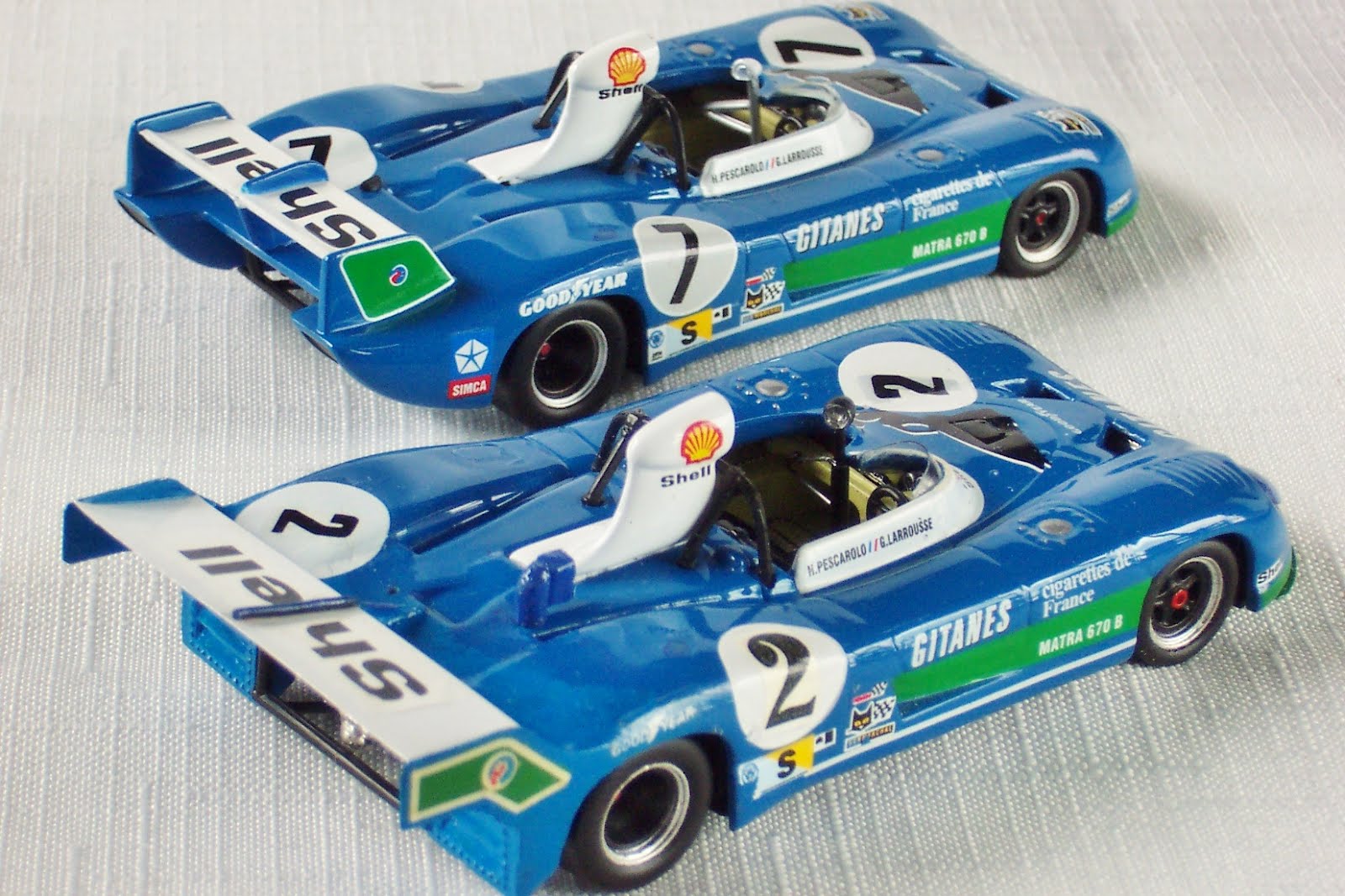 Modifications of 1:43 models: Matra