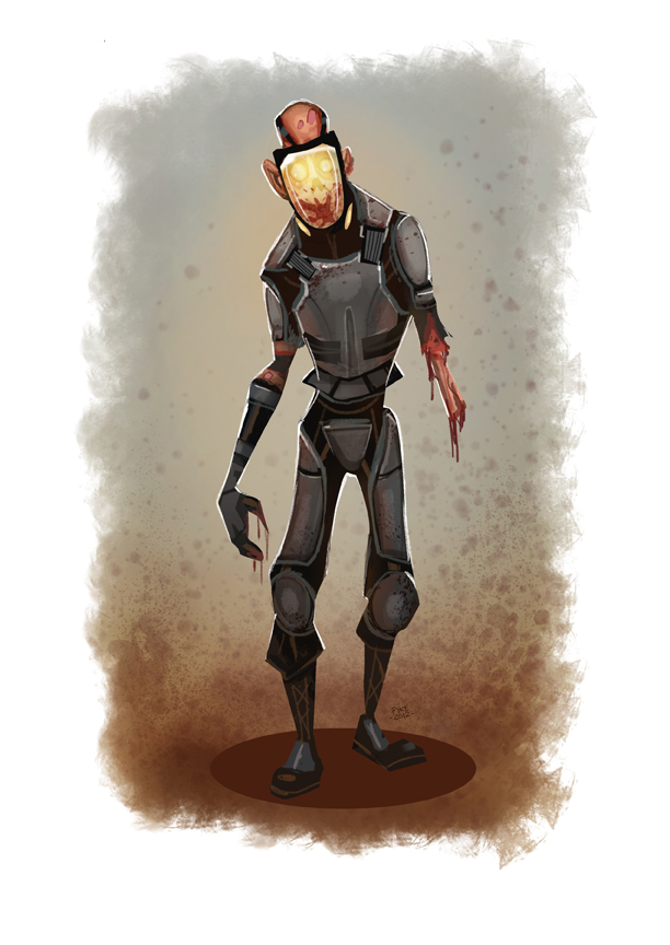 The Art of Brandon Pike: The Walking Dead: Riot Gear Walker