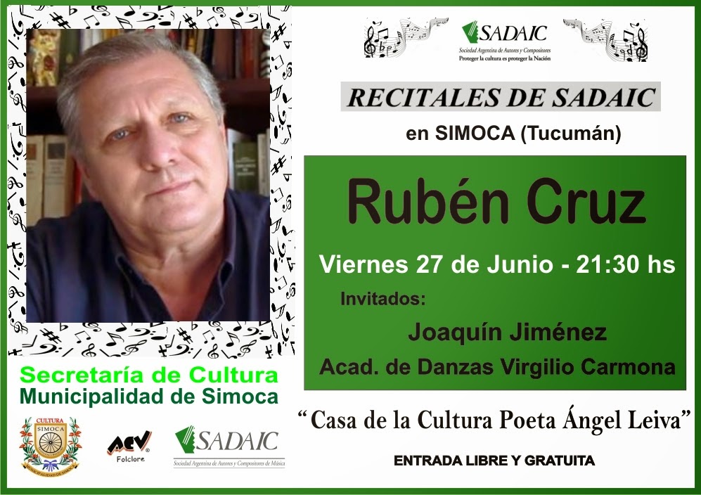 MADRE TIERRA: RUBÉN CRUZ, EL GRAN POETA Y COMPOSITOR TUCUMANO LLEGA A ...