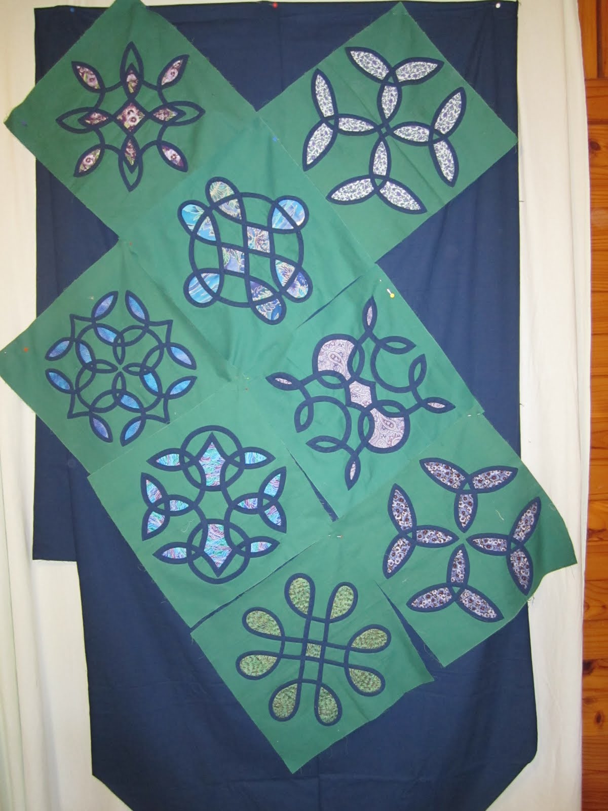 Mother Patchwork: Celtic Quilt, four down, one to go