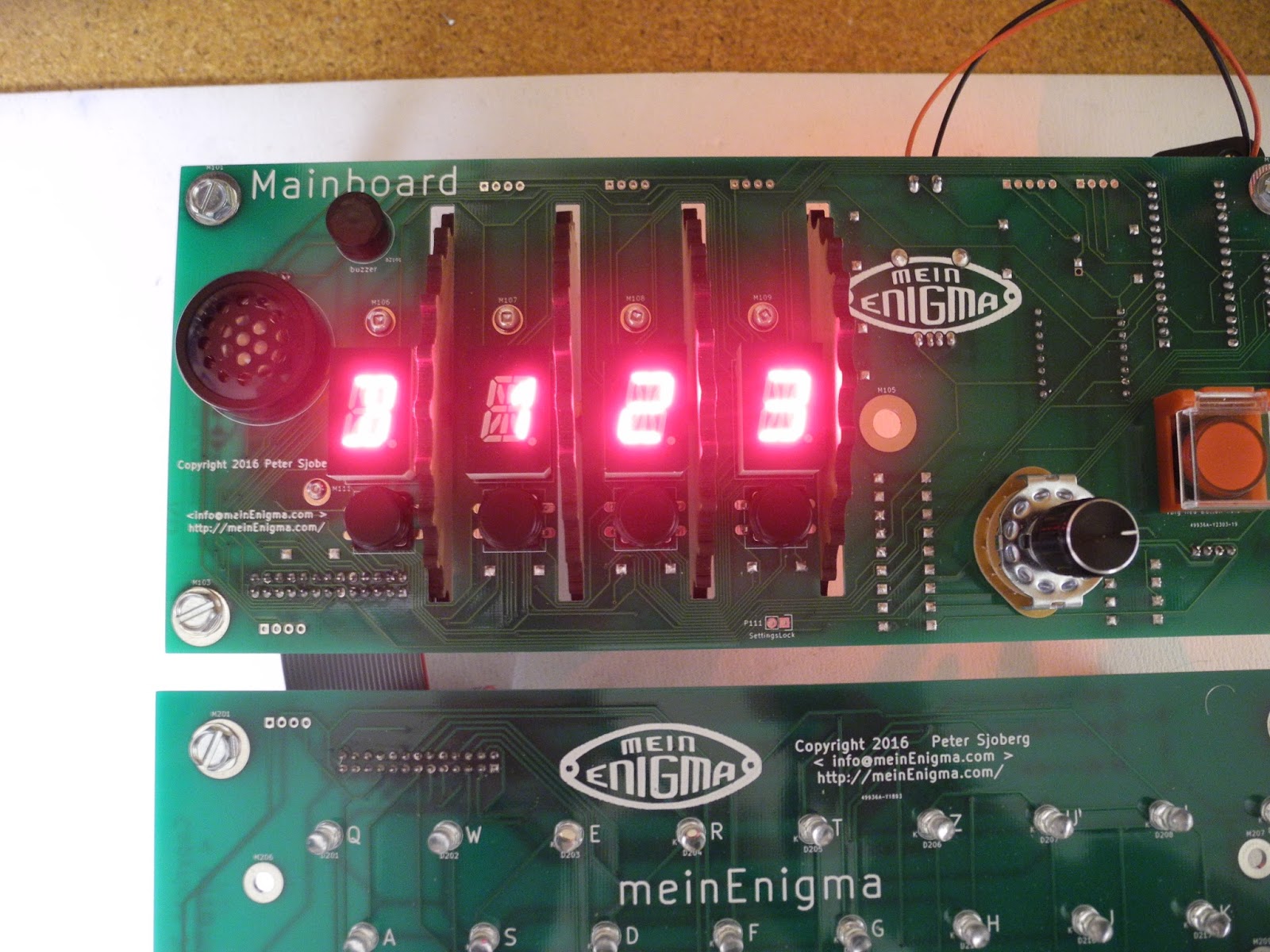 Jeff Tranter's Blog: The MeinEnigma Enigma Machine Kit - Operation