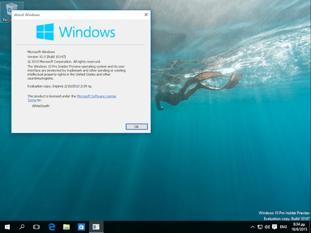 Windows 10 Pro/Home Insider Preview Build 10147 for x64 | Talha Webz