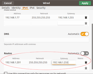 dominoc925: Setup Ubuntu network settings to Velodyne VLP-16 for ROS