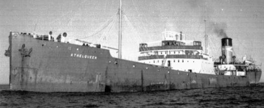 SS Athelqueen, British Molasses tanker, sunk by Italian sub Enrico ...