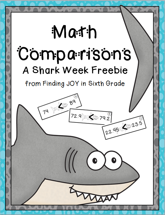 Finding JOY in 6th Grade: DaaaaaDuh DaaaaaDuh Shark Week Hop!