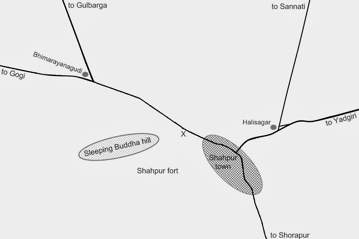 Journeys across Karnataka: Sleeping Buddha hill, Shahapur