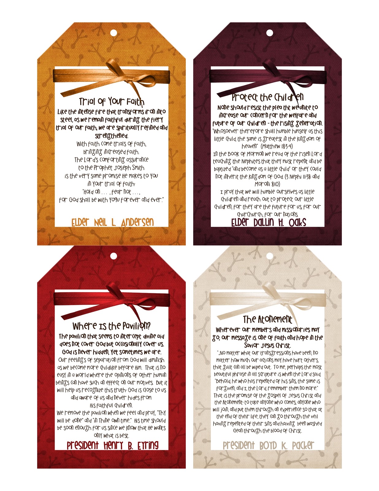 Prepared NOT Scared!: October 2012 General Conference Tags are Here!