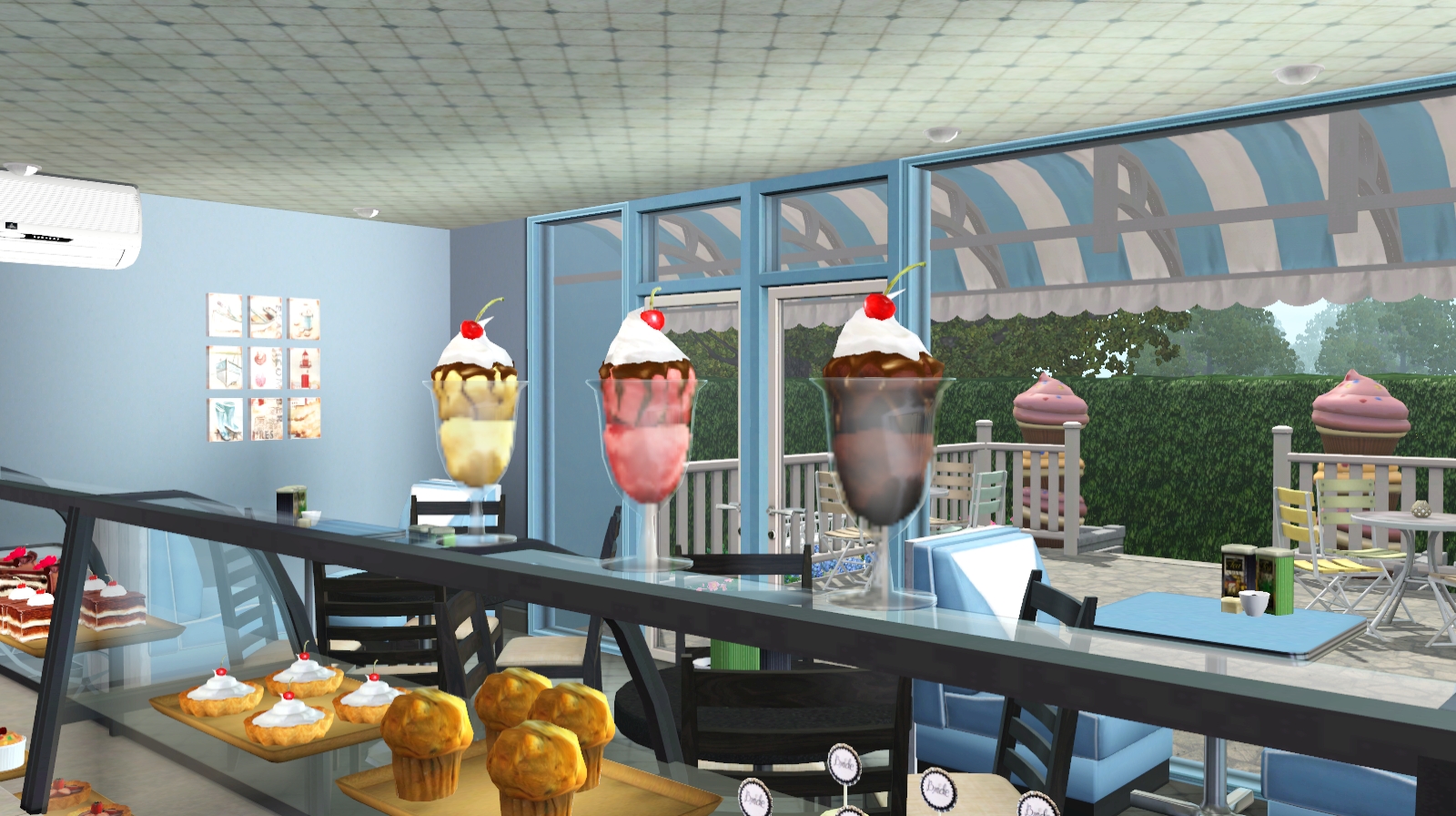 TS3 - Rocket Horse - Icecream Machine Maxis Match and Sundae ~ Noir and ...