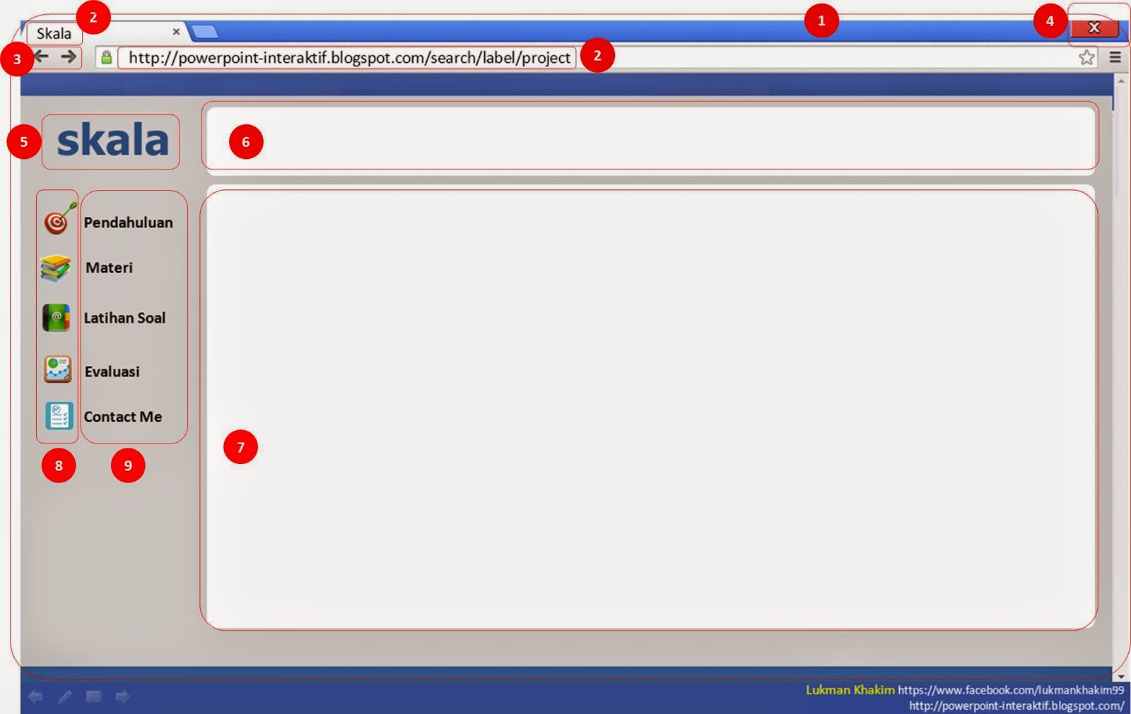 Membuat Menu Utama PPT Facebook - Project 1 part 2 | Powerpoint Interaktif