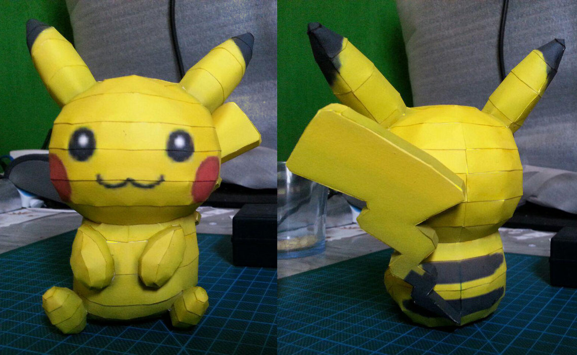 Pokemon : Pikachu Papercraft | Paperized Crafts