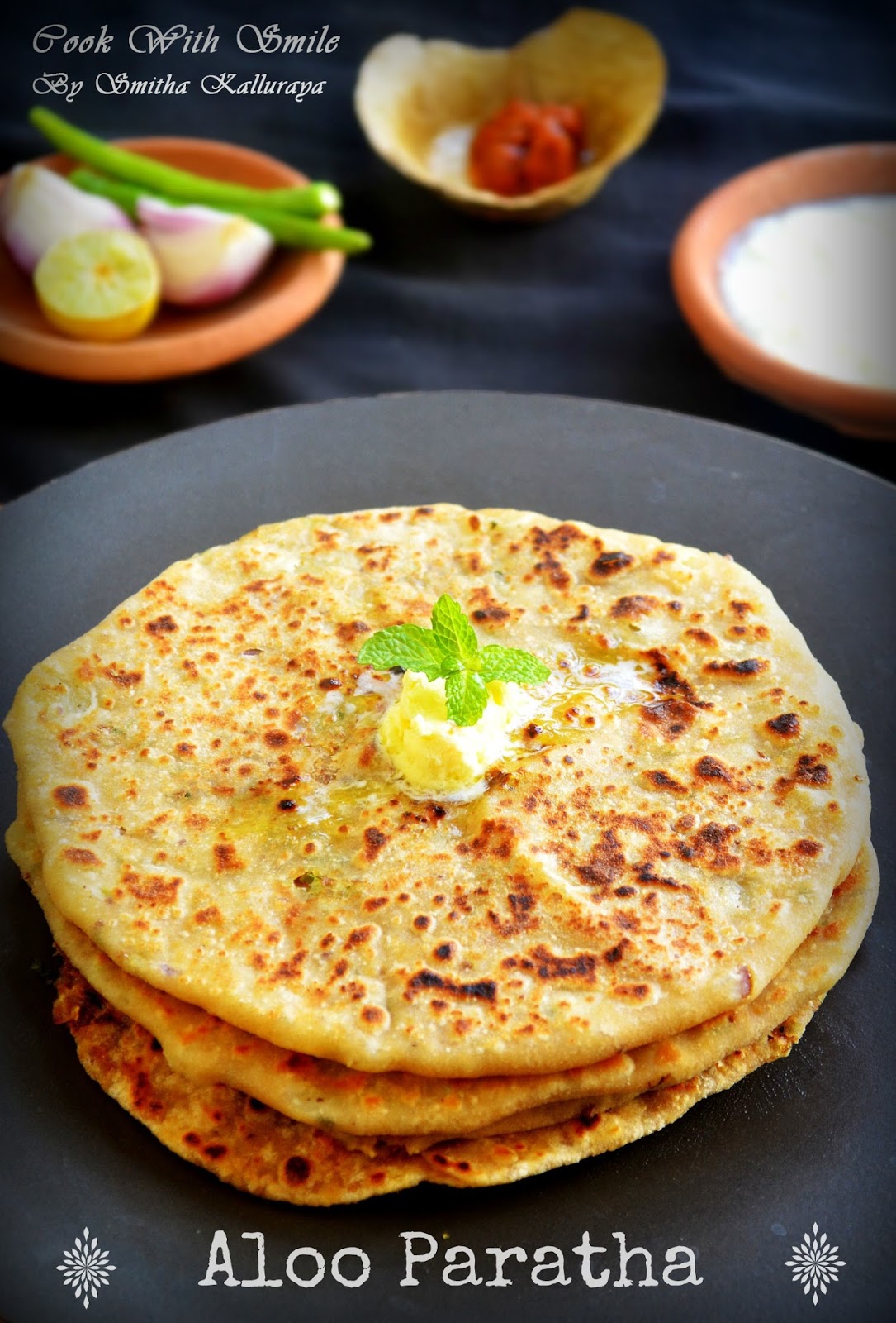 ALOO PARATHA RECIPE / PUNJABI ALOO PARATHA | Cook With Smile