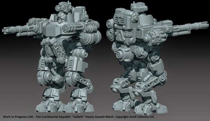 Tabletop Fix: Anvil Industry - Republic Goliath Mech Preview