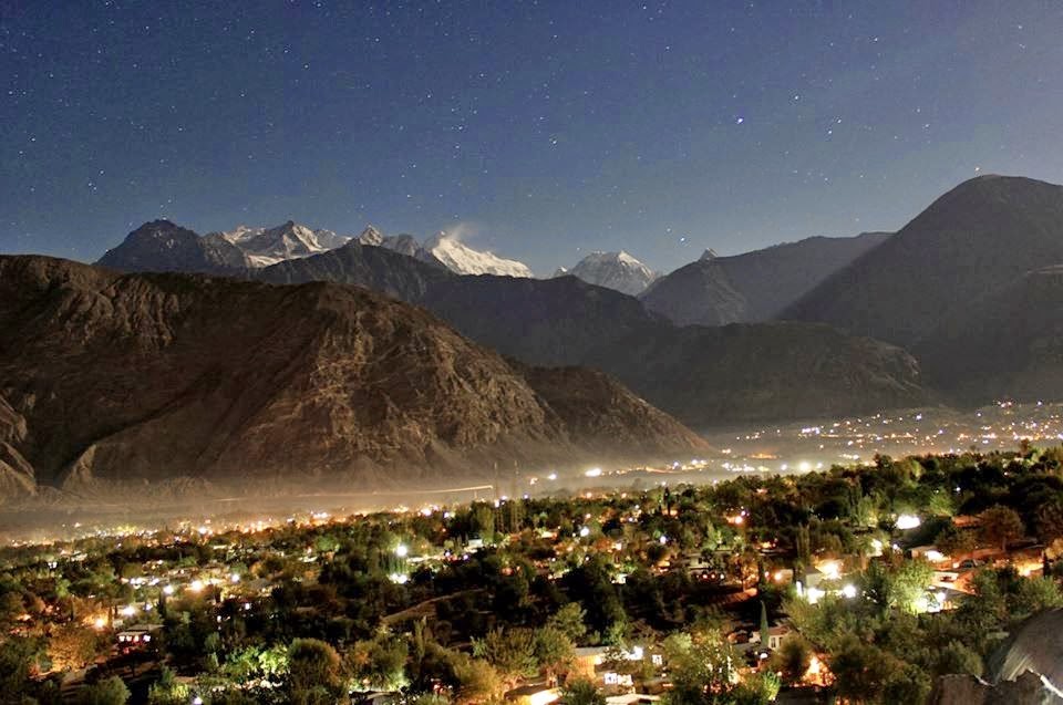 Night view of Gilgit City ~ Gilgit-Baltistan Idols