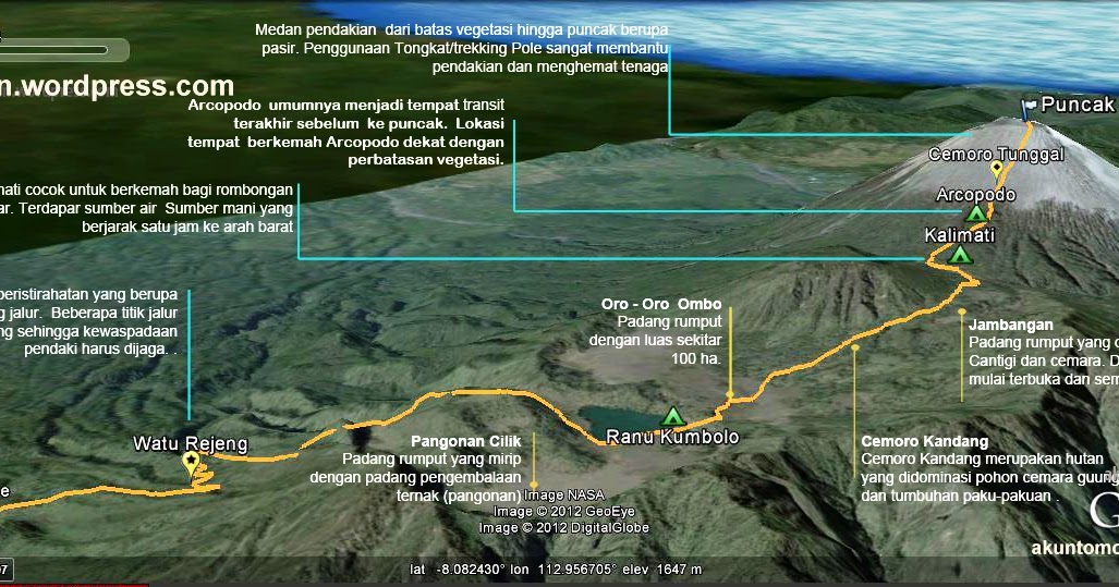 Inspirasi Spesial Peta Letak Gunung Semeru, Gunung Semeru