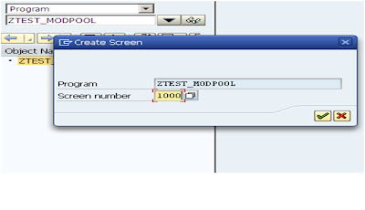 SAP Blogs: Step by Step Module pool program
