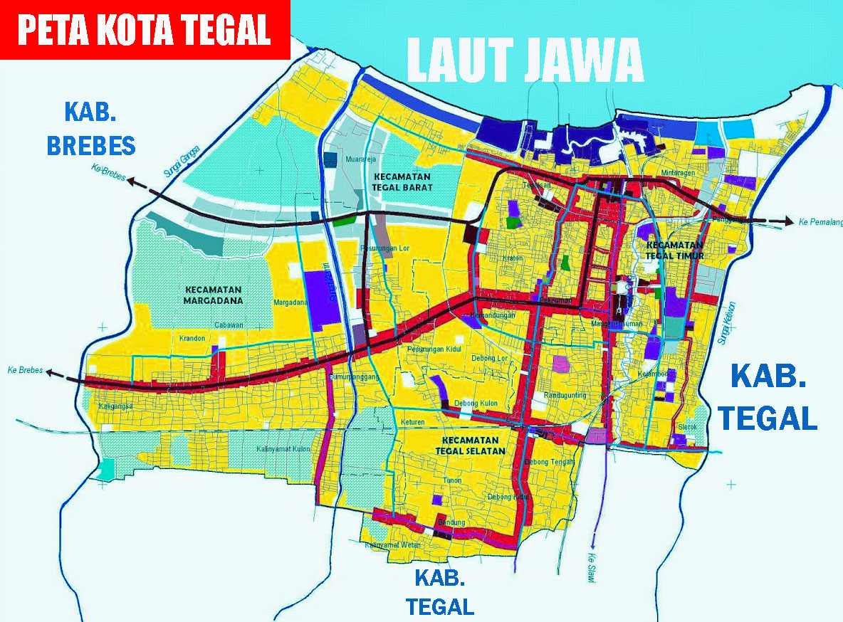 69+ Gaya Terbaru Peta Kota Tegal Jateng, Foto Kota