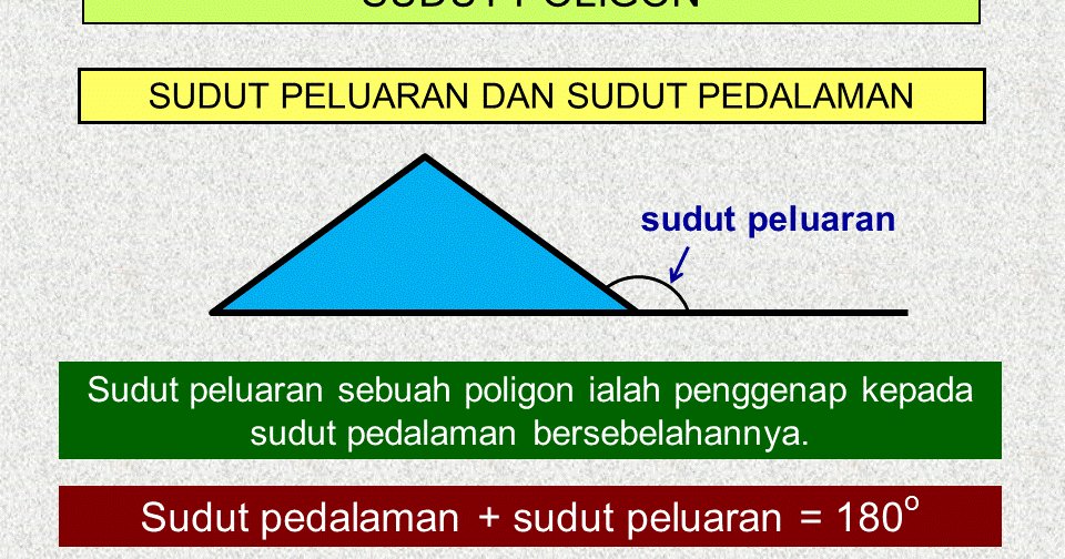 Formula Sudut Pedalaman Poligon - legsploaty