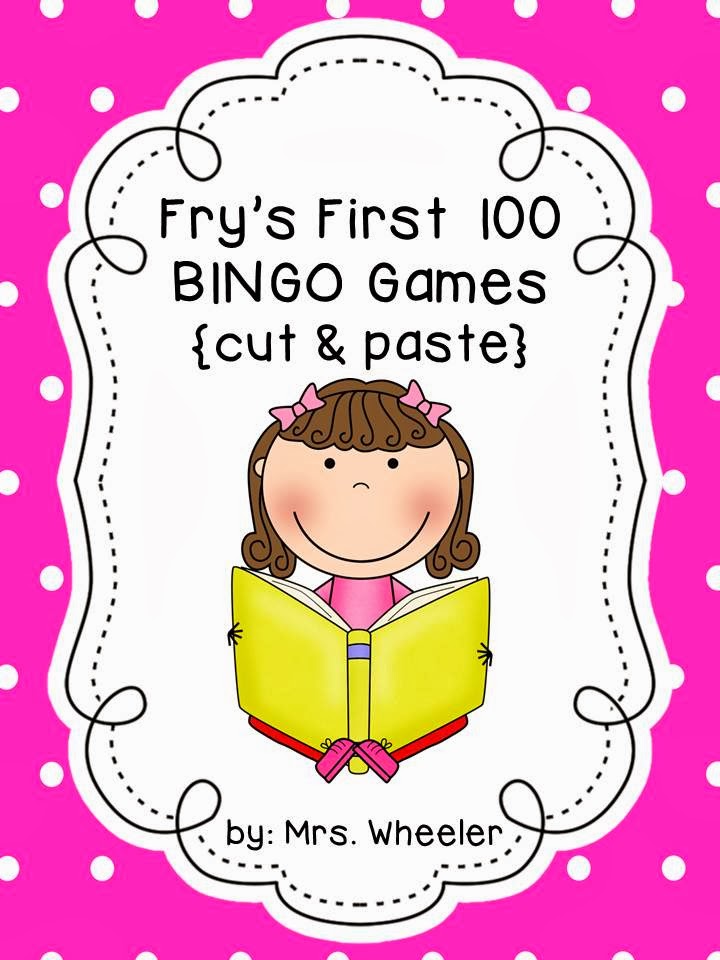 Mrs. Wheeler's First Grade Tidbits: BINGO!