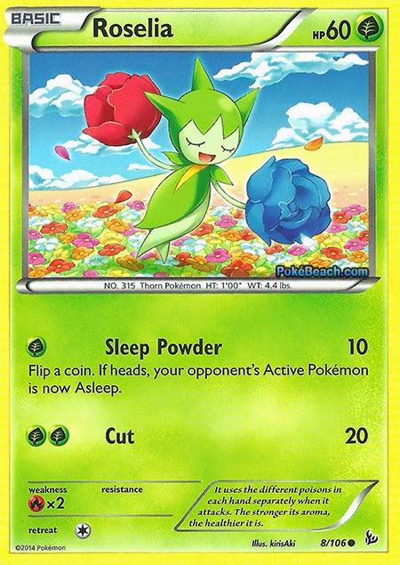 Roselia -- Flashfire Pokemon Card Review | PrimetimePokemon's Blog
