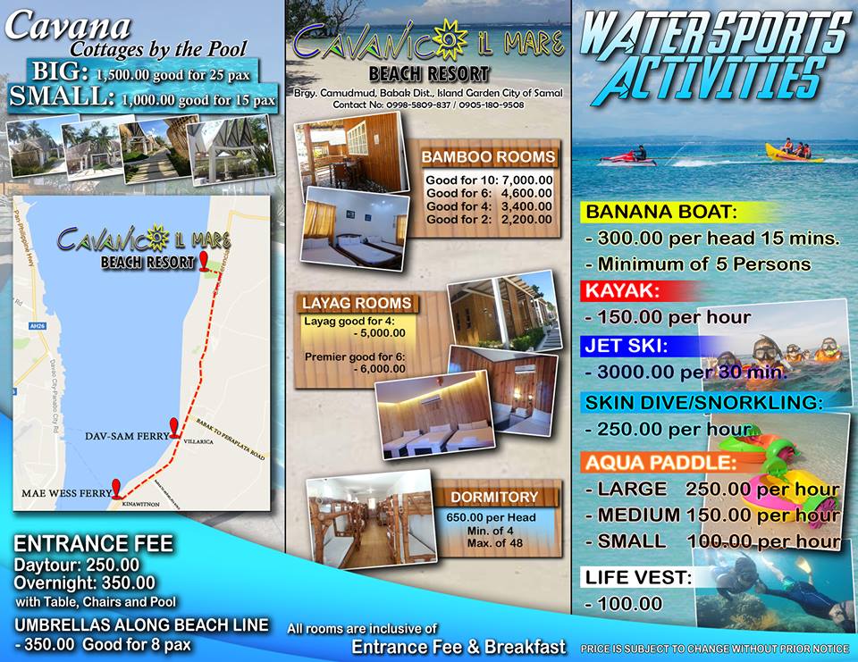 Cavanico Il Mare Beach Resort Samal! - Madayaw Davao
