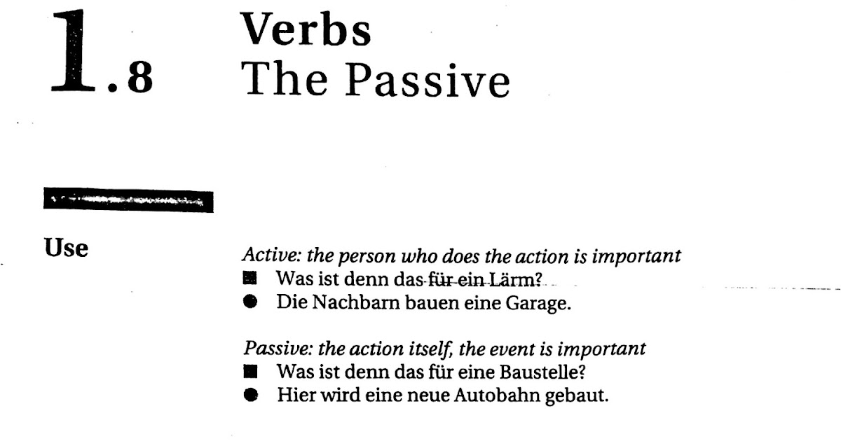 The Passive In German Language with Exercises | Learn Deutsch (German ...