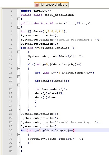 Ascending dan descending