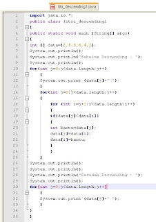 Ascending dan descending