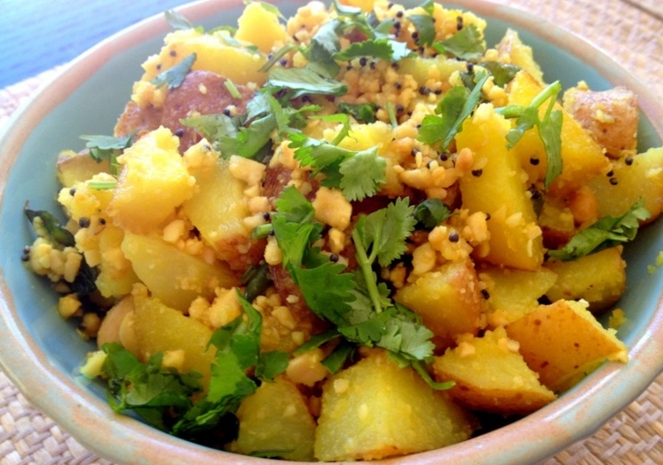 Quick and Easy Recipes: Peanut Aloo: Potatoes cooked in mustard with ...