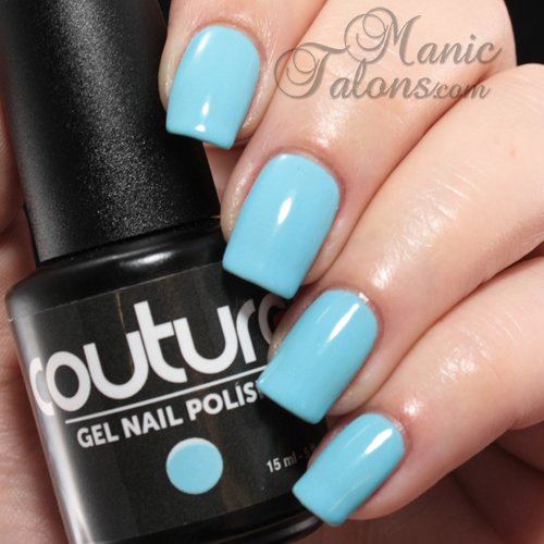 Manic Talons Nail Design: Beautiful Blues by Couture Gel Polish
