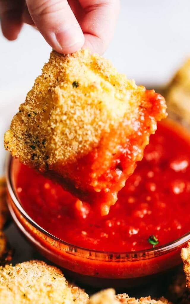 Crispy Baked Parmesan Ravioli ~ Foodie | New Food Pyramid Guide