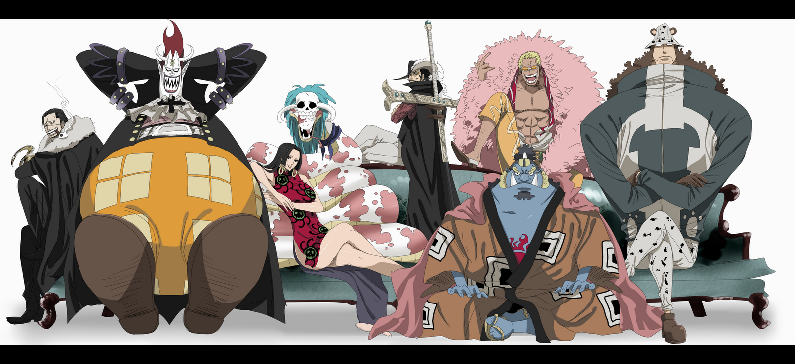 el mejor anime one piece: los Shichibukai
