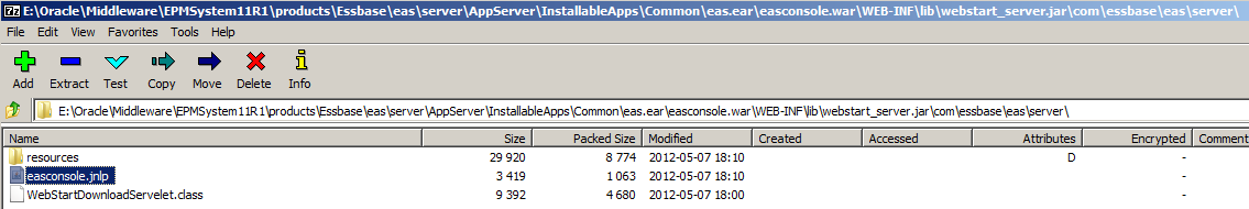 More to life...: Changing the EAS web console heap size