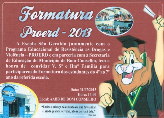 Blog do Tiago Padilha: Formatura do Proerd acontece na próxima semana ...