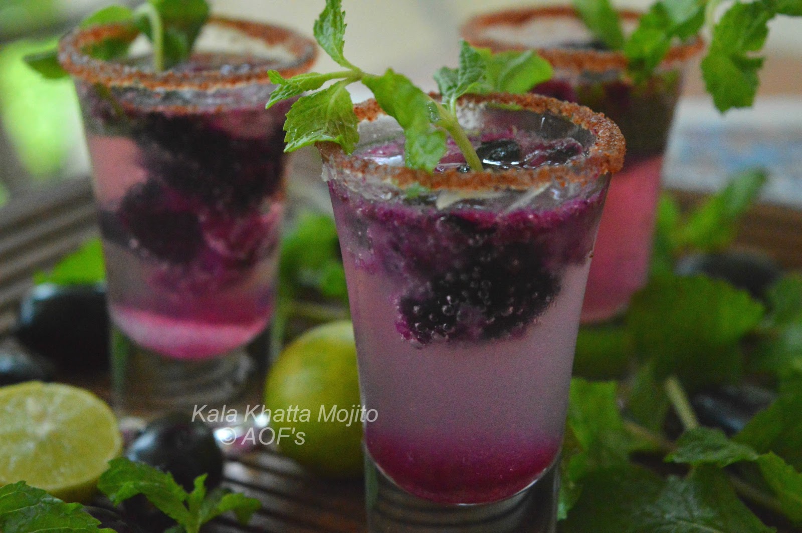 Oriyarasoi - The cosmopolitan Odia's Kitchen !: Kala Khatta (Jamun) Mojito