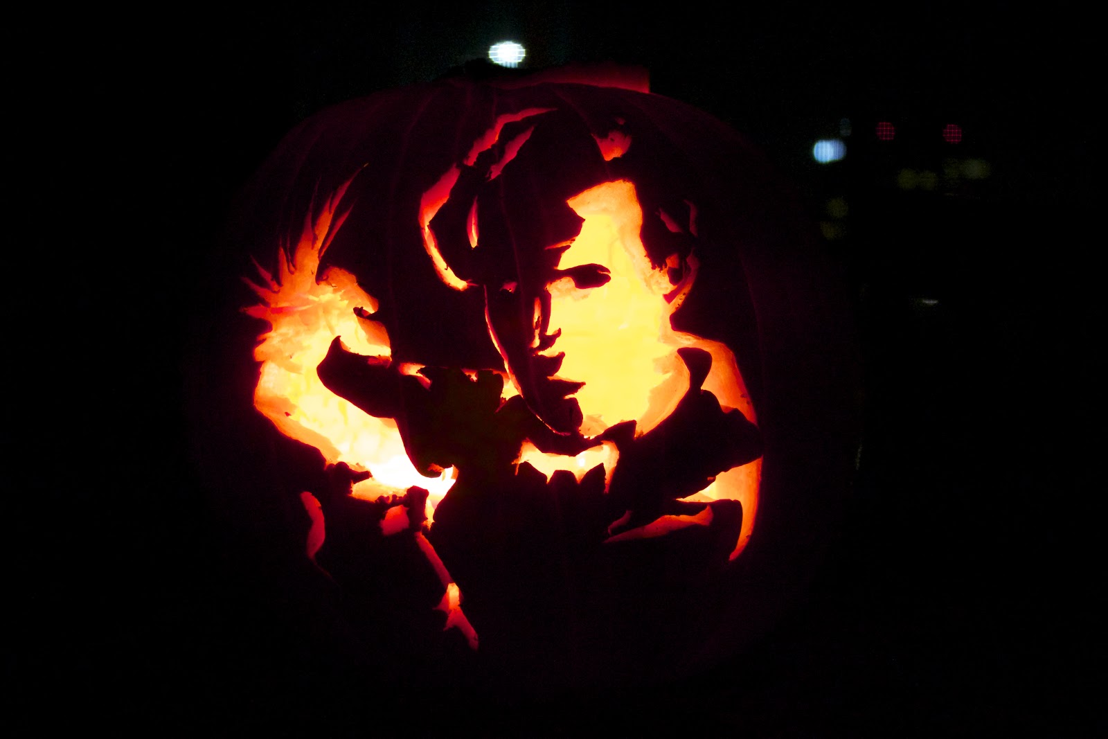 My wife made a pretty great 11th doctor pumpkin. What do you think? : r ...