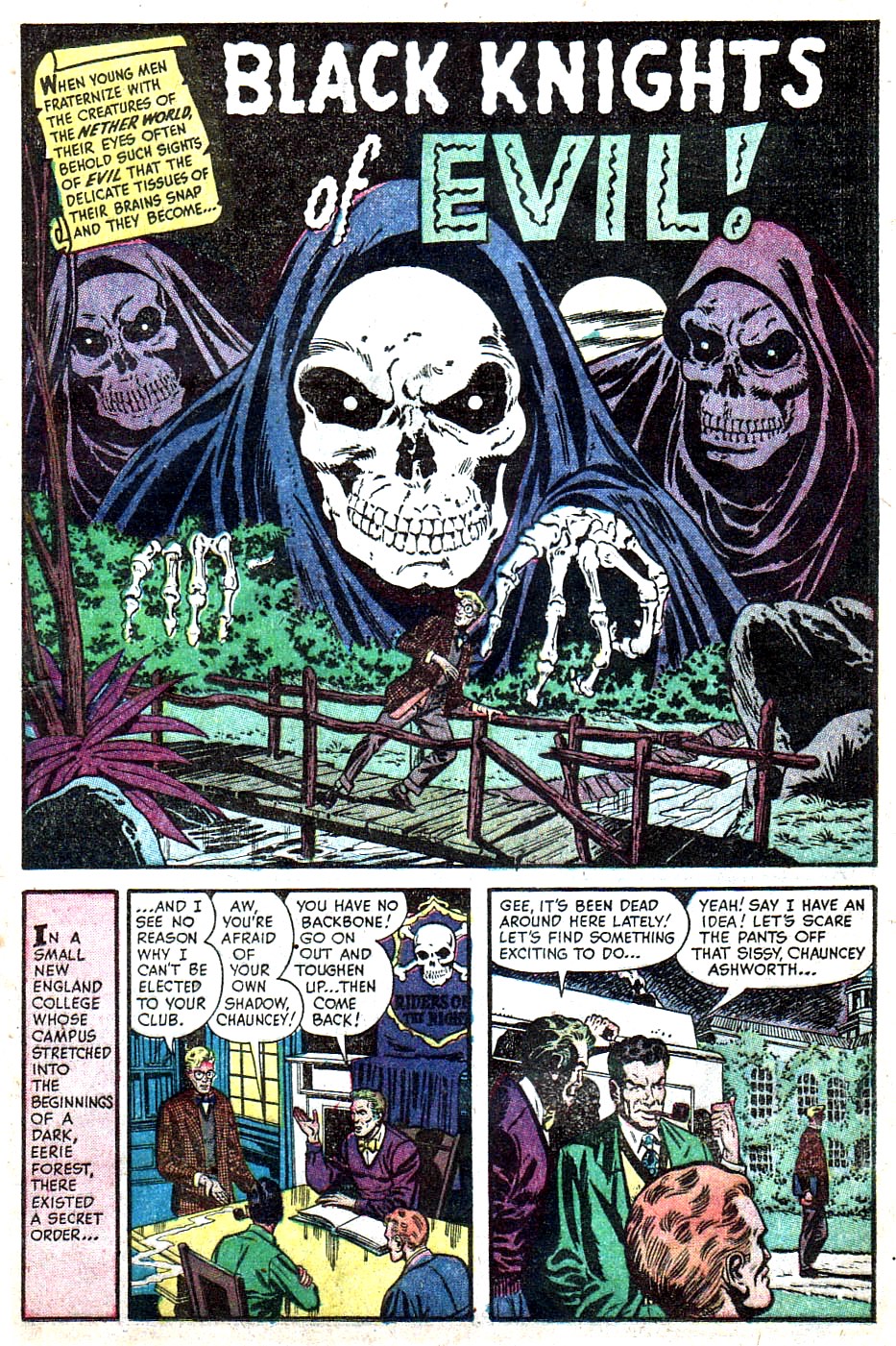 THE HORRORS OF IT ALL: HAUNTED HORROR #28: Black Knights of Evil! vs ...