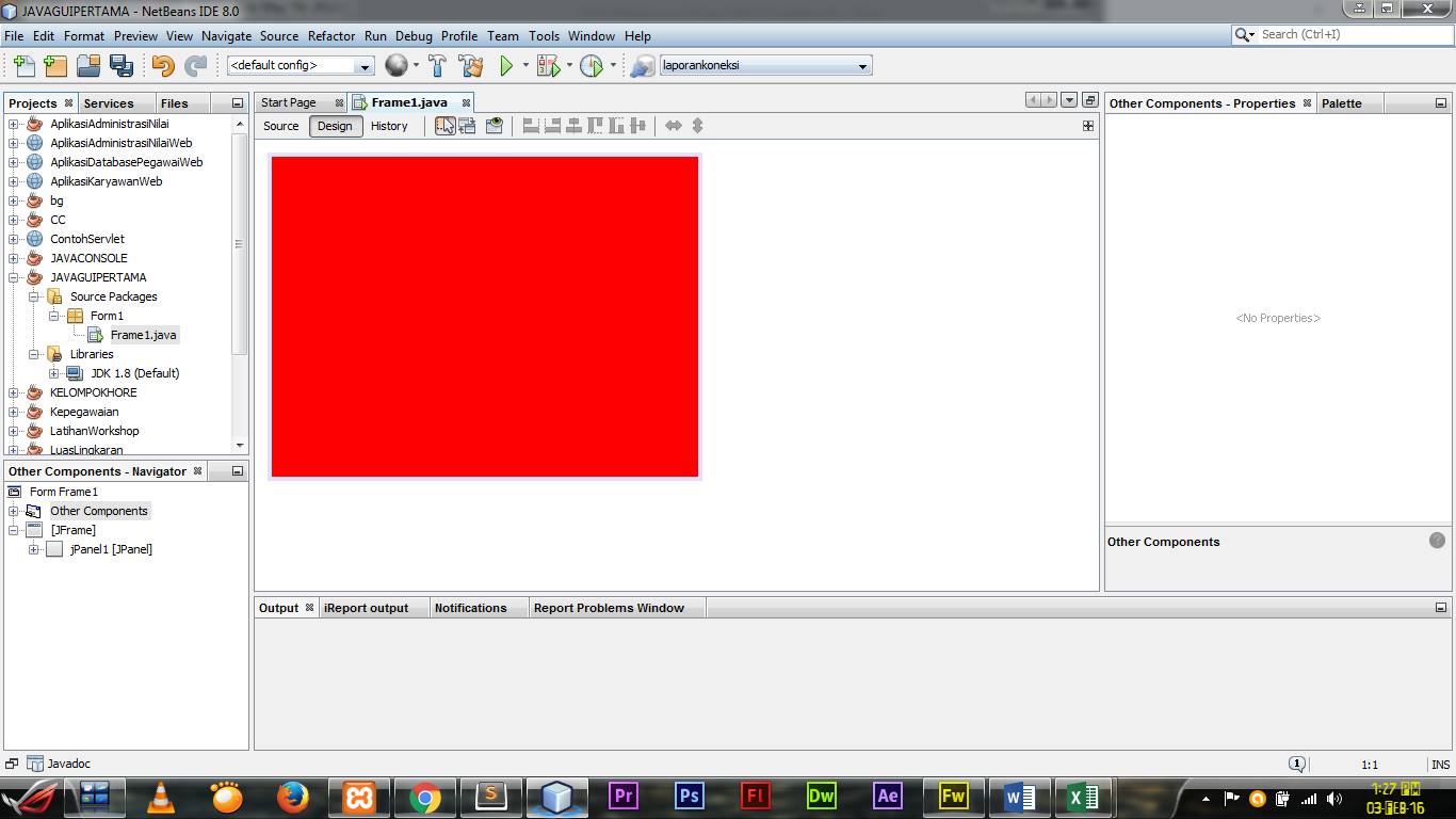 Membuat Java GUI Pertama Di Netbeans | Vhierman Sach