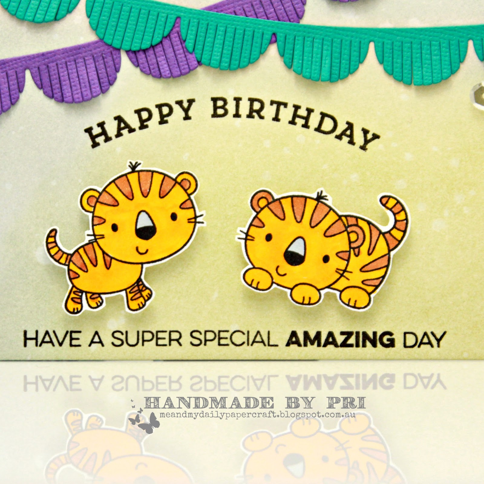 Me And My Daily Papercraft: Fierce Friends Birthday Wishes - MFT Colour ...