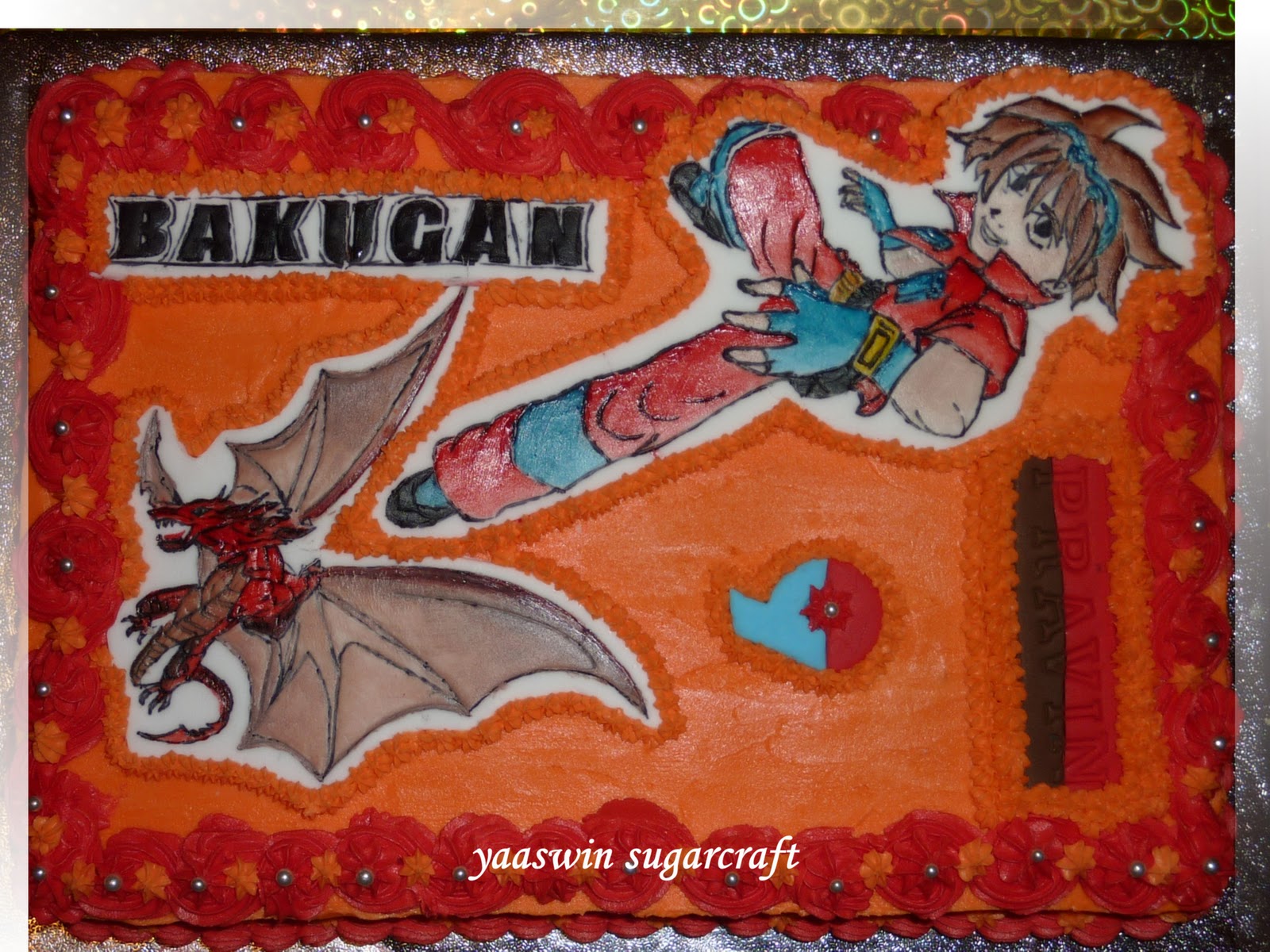 Yaaswin Sugarcraft & Cakes: Bakugan Cake