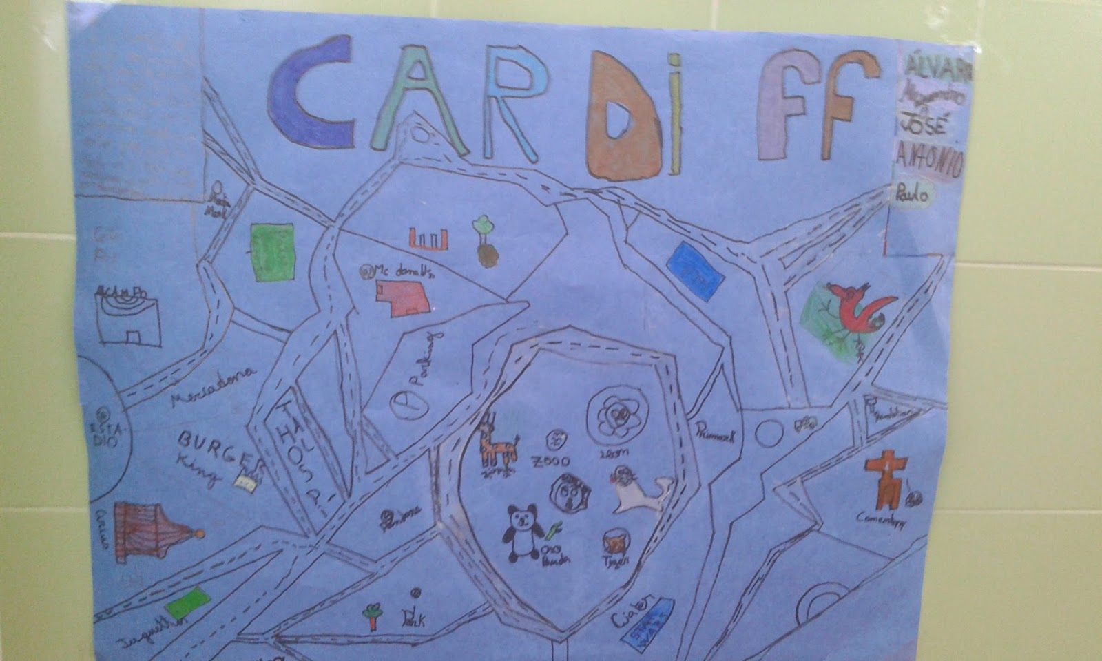 INGLÉS RICARDO CODORNÍU: CHILDREN CREATE MAPS OF IMPORTANT CITIES