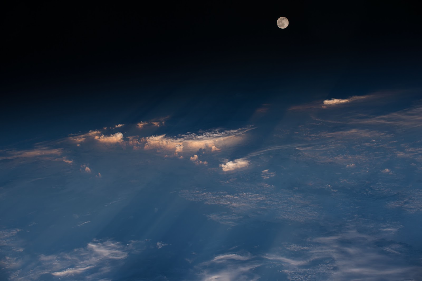 Moon seen from the International Space Station | Earth Blog