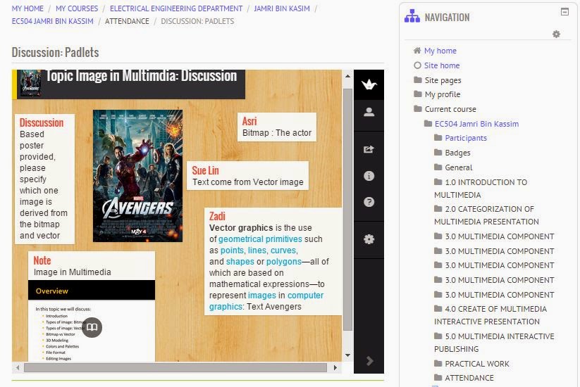Embed Aplikasi Padlets di LMS CIDOS Moodle 2.5 | eLearning Talks