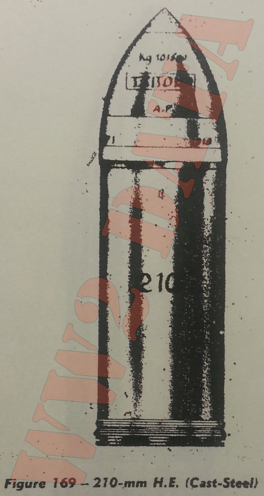 WW2 Equipment Data: Italian Explosive Ordnance - 210mm to 420mm Projectiles