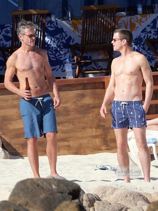 Matt Bomer And Partner Simon Halls At The Beach In Cabo Mexico Lifestyle Images