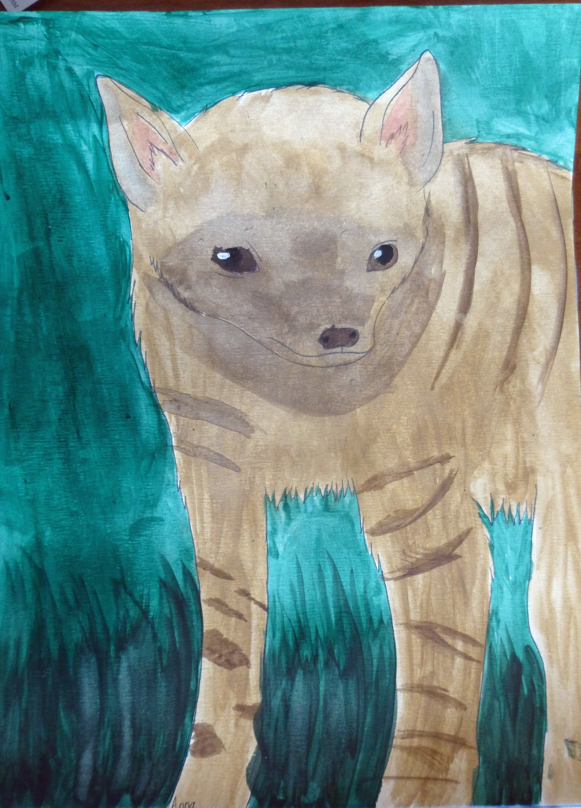 P. C. K. Art Room : Watercolor Animals- 8th grade