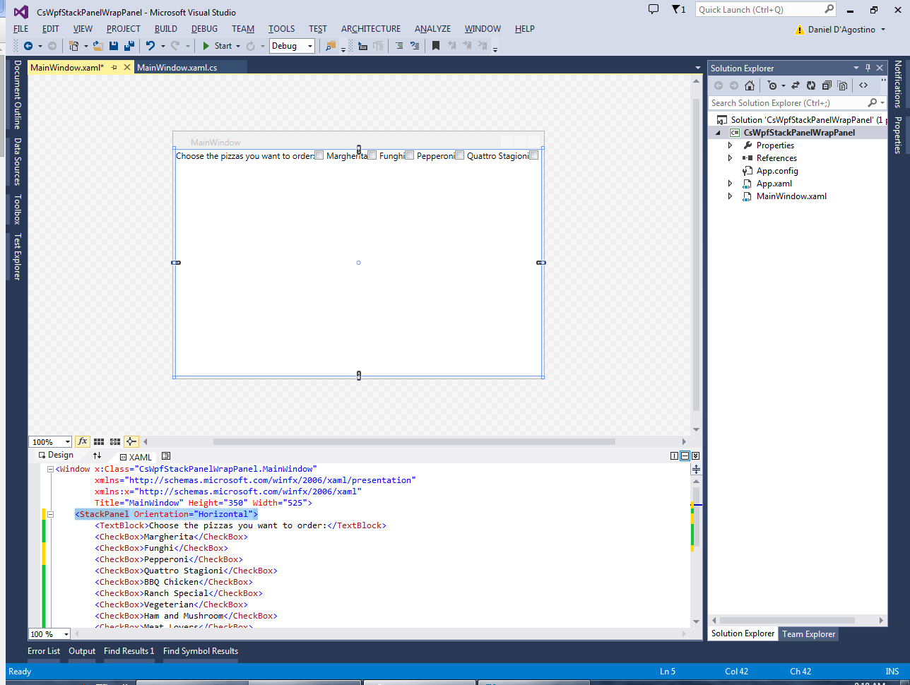 Programmer's Ranch: C# WPF: StackPanels and WrapPanels